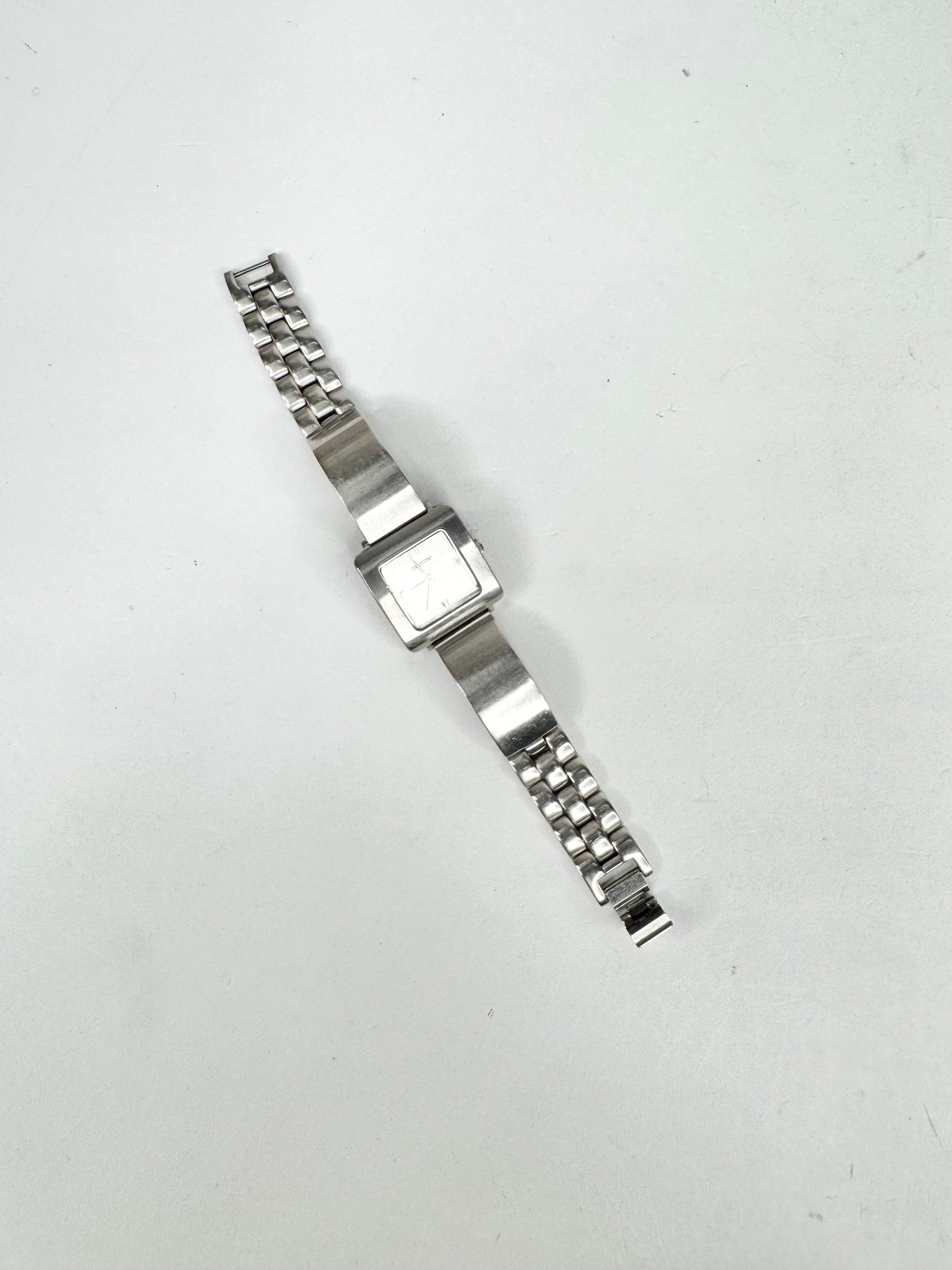Oroton Silver Square Face Watch